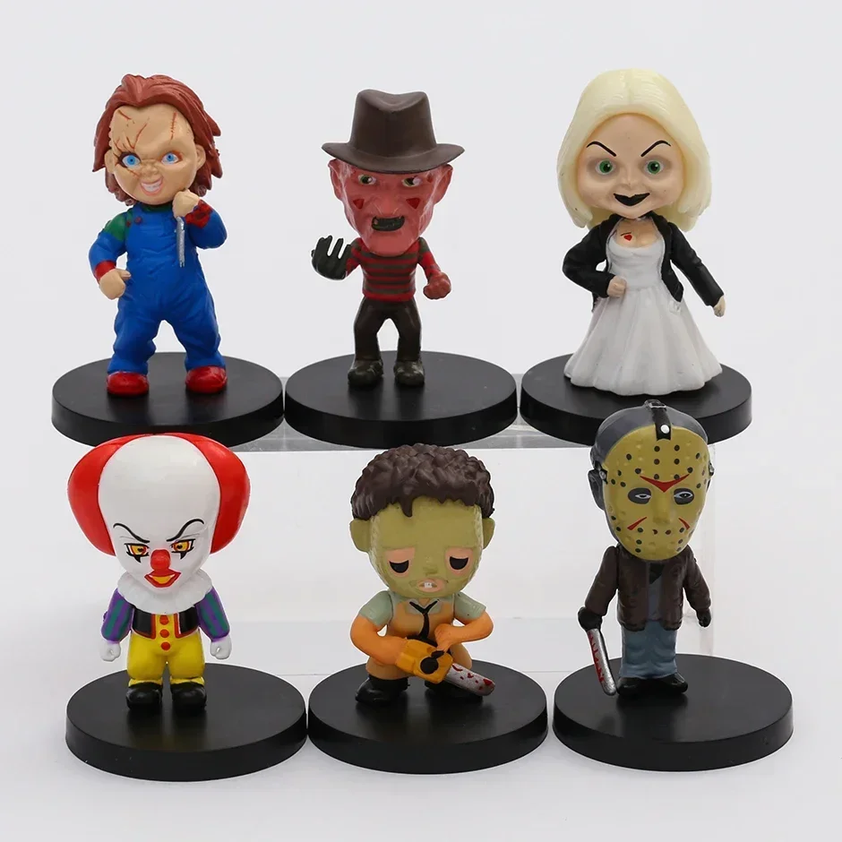 Horror-Movie-Pennywise-Chucky-Tiffany-Jason-Freddy-Leatherface-PVC ...