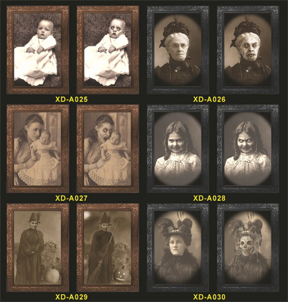 3D Ghost Photo Frame Horror Pictures Frames Changing Face Ghost ...