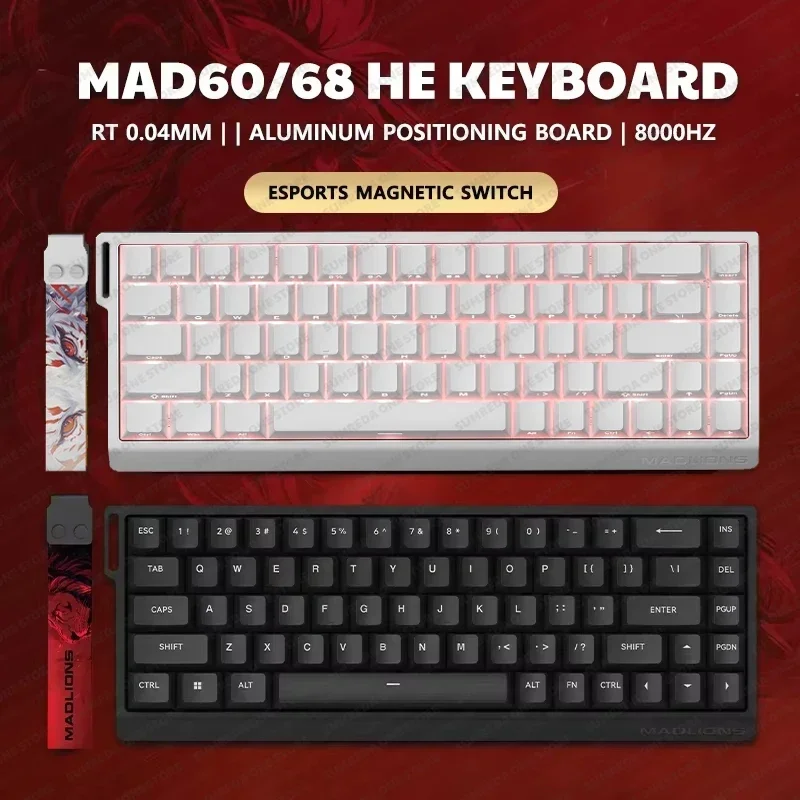 Madcatz-Mad60-Mad68-HE-Mechanical-Keyboard-Magnetic-Switch-Mad60he-Wired-Game-Keyboard-Rapid ...