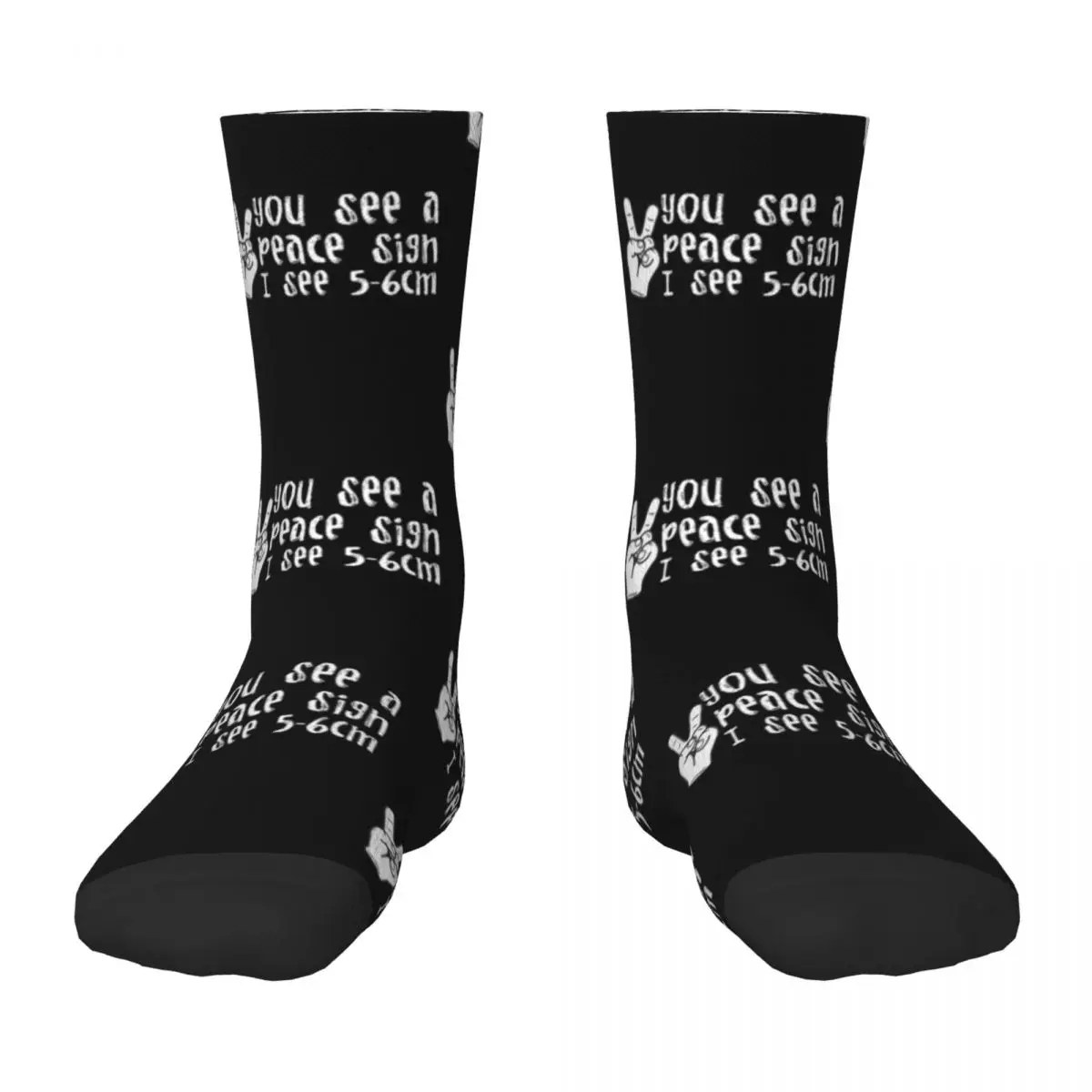 You-See-A-Peace-Sign-I-See-5-6cm-Socks-snow-christmas-stocking-Socks ...