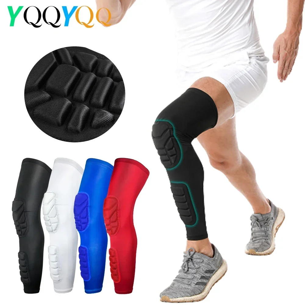 2Pcs-Knee-Calf-Padded-Leg-Thigh-Compression-Sleeve-Sports-Protective ...