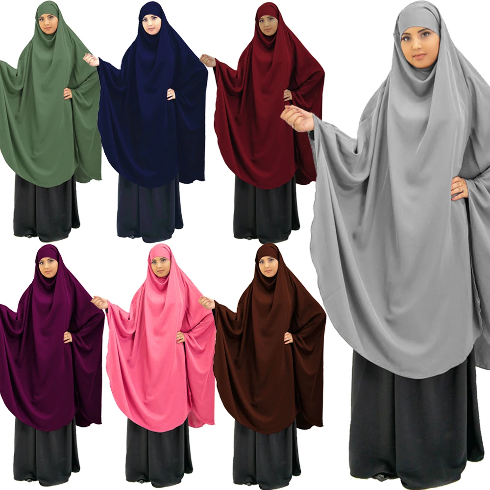 Overhead-Full-Cover-Abaya-Hooded-Kaftan-Muslim-Women-Prayer-Garment ...