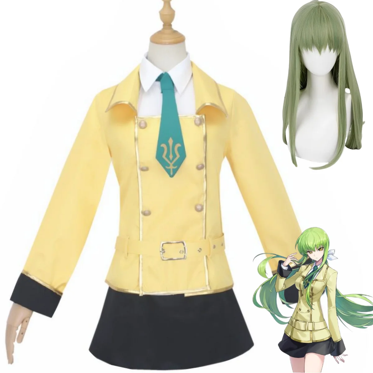 Anime-CODE-GEASS-Lelouch-of-The-Rebellion-CC-Cosplay-Costume-Wig ...