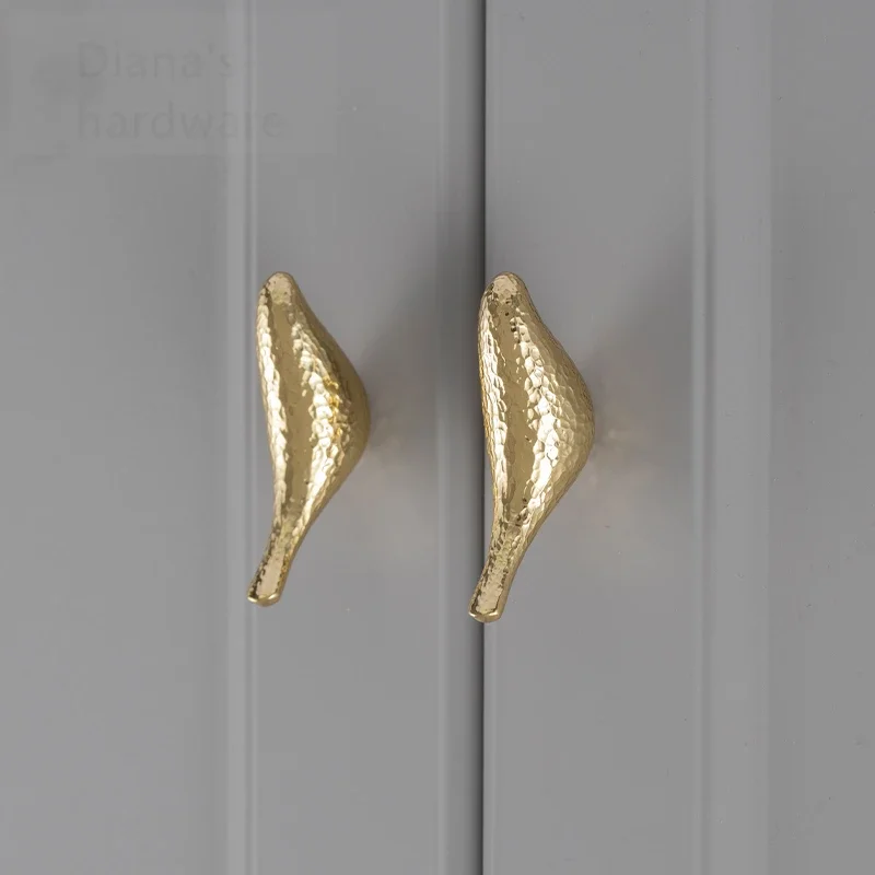 Creative and Personalized Brass Hand Hammered Bird Handle Nordic Drawer ...