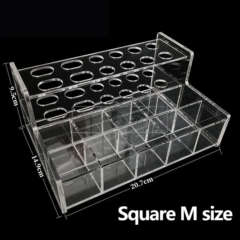 Dental Acrylic Case Storage Box Multifunctional Placement Rack Adhesive ...