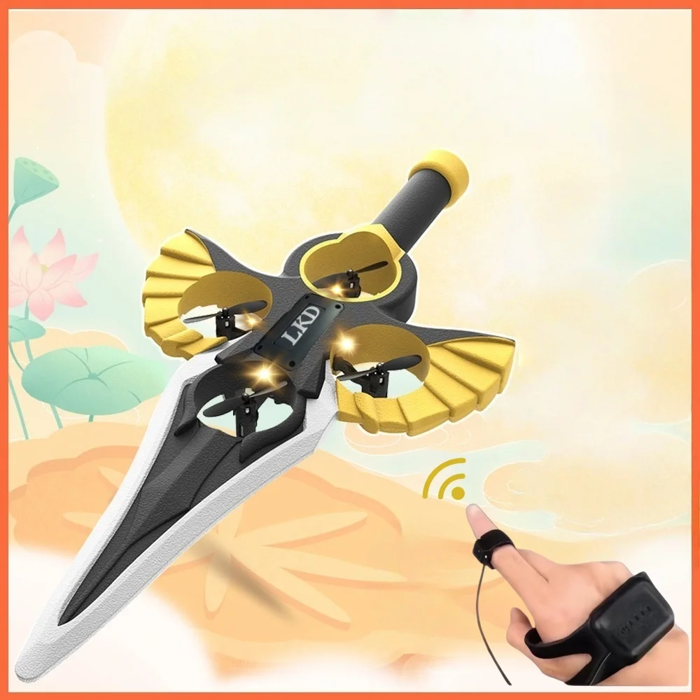 2.4G remote-controlled flying sword - 4-axis flying sword with light ...