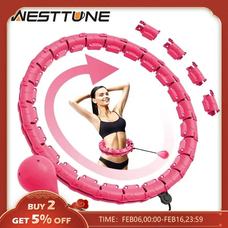 WESTTUNE-Smart-Weighted-Fit-Hoop-Exercise-Circle-Infinity-Fitness-Hoop ...