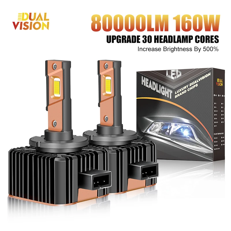 80000LM-D3S-LED-D1S-D2S-D4S-D5S-D8S-Led-160W-Headlights-HID-D1R-D2R-D3R ...