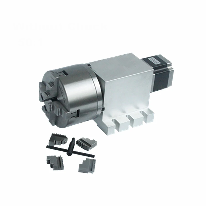 Harmonic-gear-retarder-4th-A-axis-dividing-head-100mm-chuck-for-Mini ...