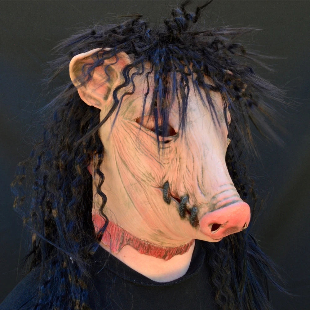 Halloween-Scary-Saw-Pig-Head-Mask-Cosplay-Party-Horrible-Animal-Masks ...