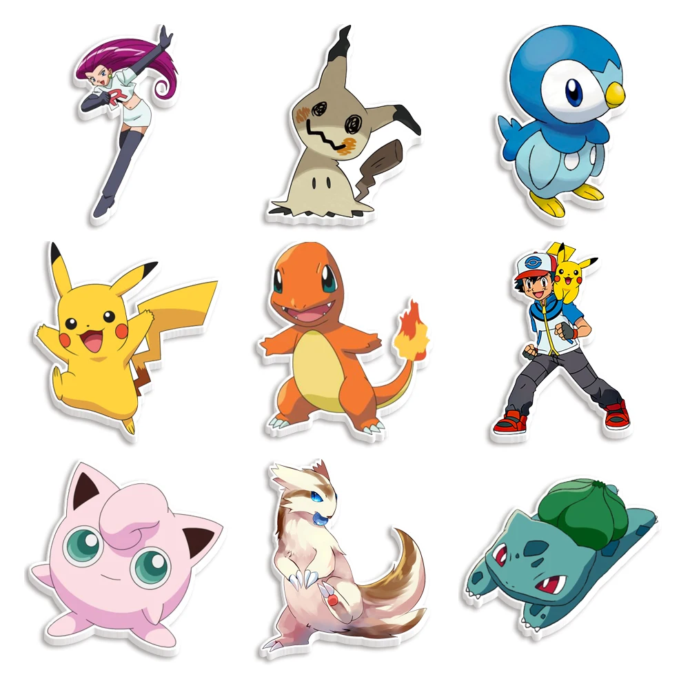 Pikachu-Japanese-Cartoon-Pokemon-Character-Design-Flat-Resin-DIY ...