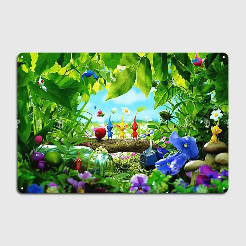 Pikmin-Metal-Sign-Cinema-Garage-Pub-Garage-Vintage-Painting-D-cor-Tin ...