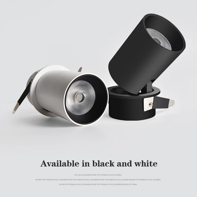 Embedded-LED-Downlight-Folding-Rotating-Spotlight-Ceiling-Lamp-7W-12W-Living-Room-TV-Background ...