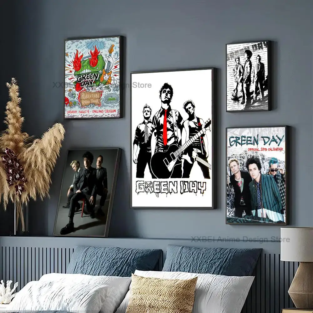 1pc-Modern-Home-Decor-Wall-Sticker-Green-Day-Rock-Band-Poster-Bedroom ...