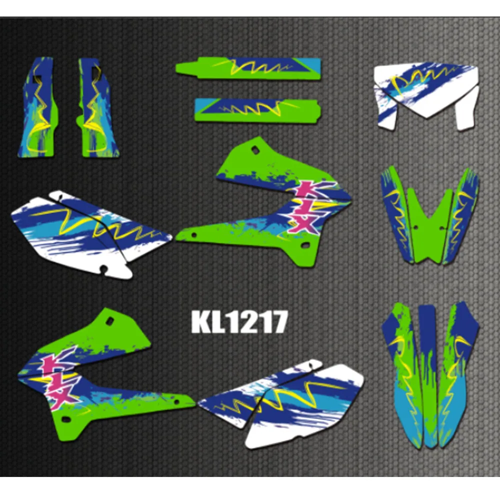 For Kawasaki 250 KLX GRAPHICS Sticker Decals kit For Kawasaki KLX250 ...