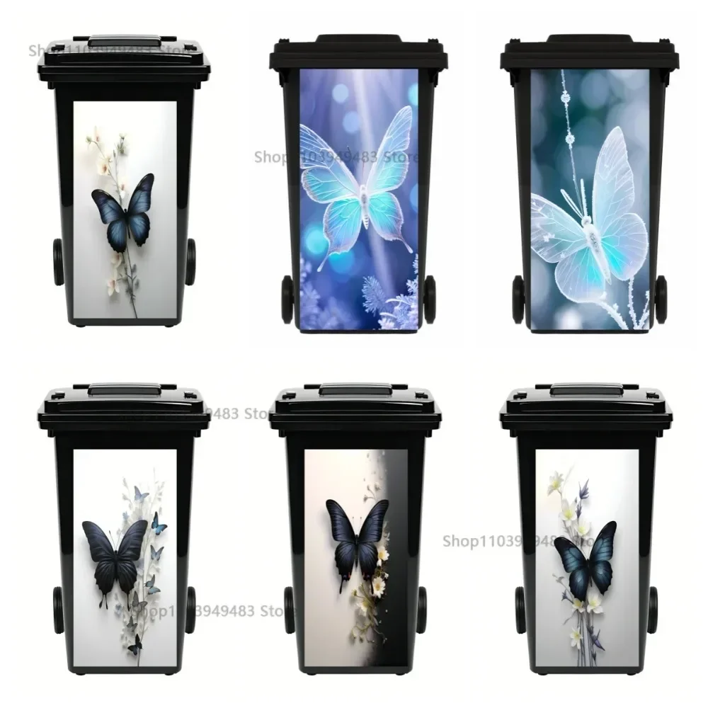 Butterfly-Series-Flowers-Art-Poster-Litter-Bins-Waterproof-Self ...