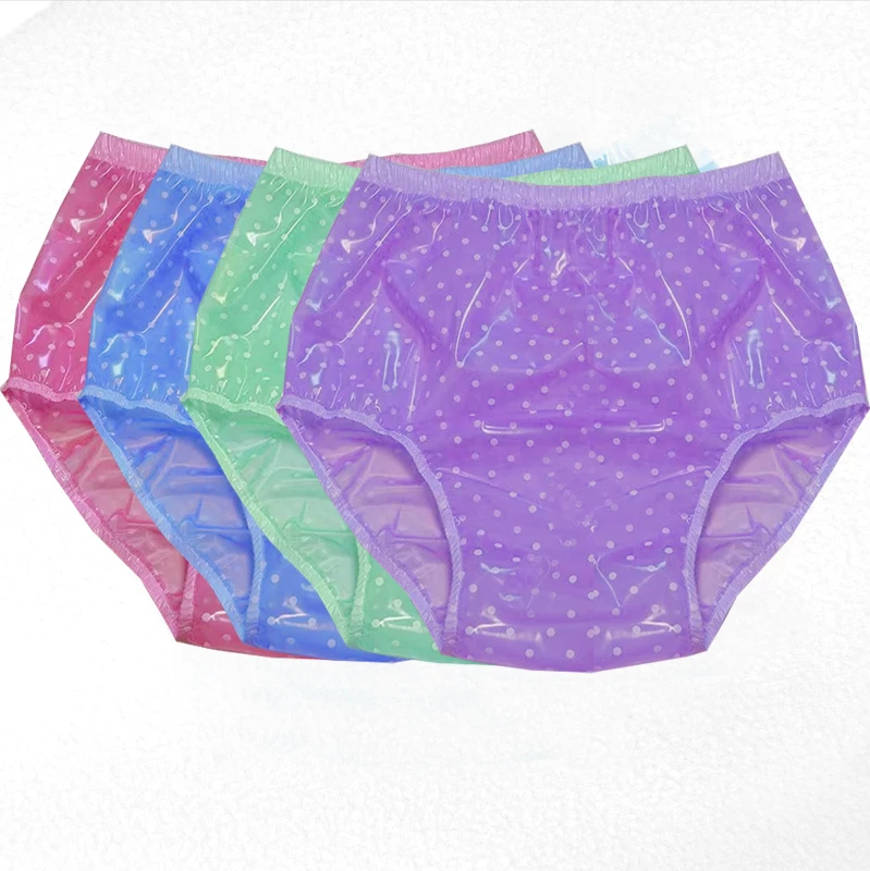 Polka Dot Transparent PVC Underpants Adult Baby ABDL Sexy Panties ...