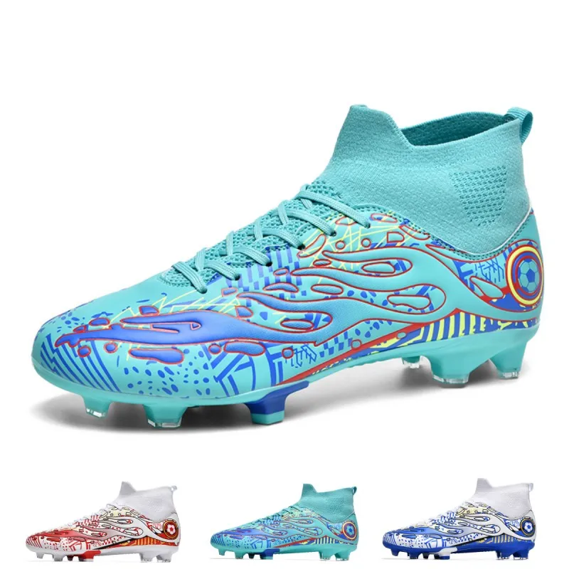 High-Top-Football-Boots-TF-FG-Adult-Breathable-Football-Boots-Youth ...