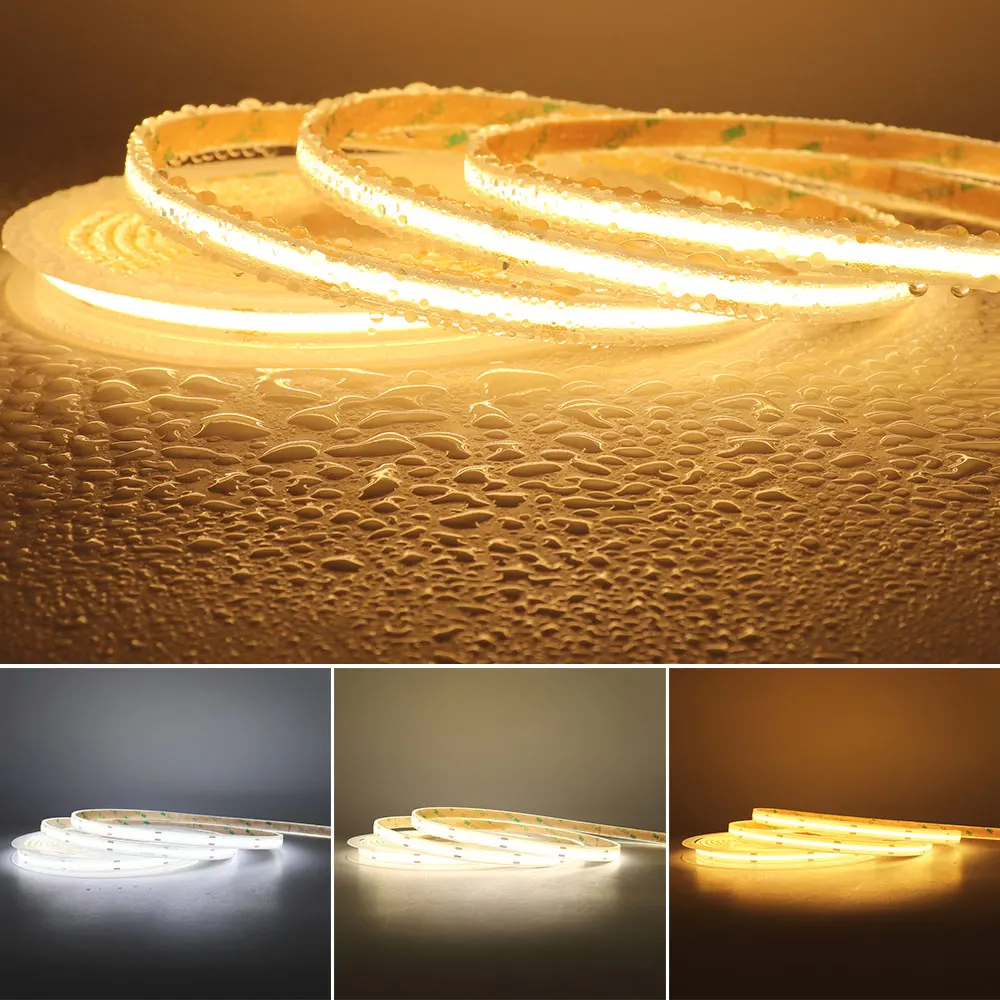 High-Bright-Waterproof-COB-LED-Light-Strip-IP68-Silicone-Tube-FOB-LED ...