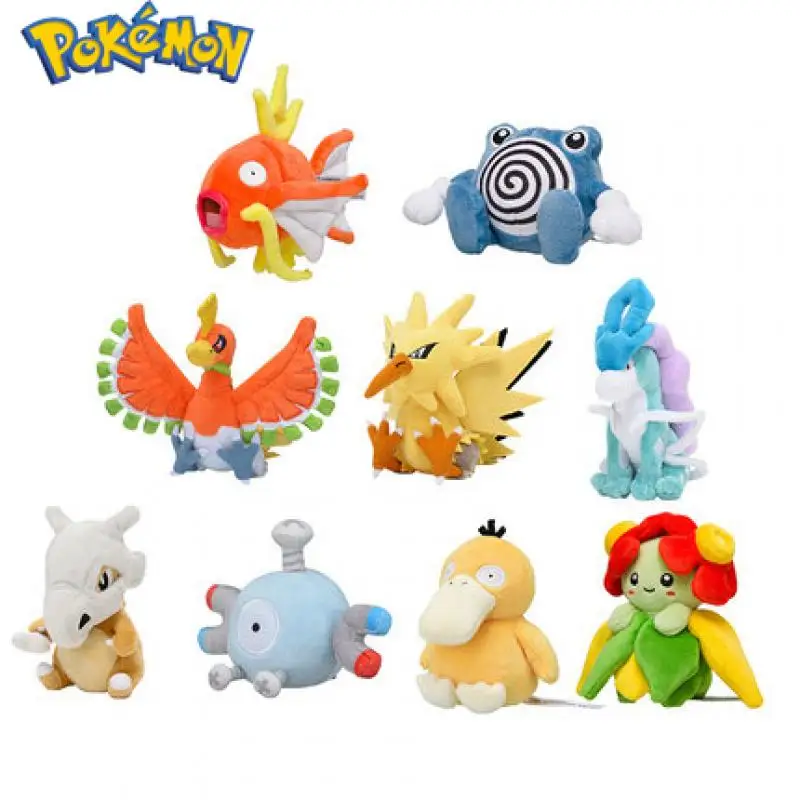 Pokémon Anime Plush Toys, Psyduck, Magikarp, Cubone, Suicune, Zapdos ...