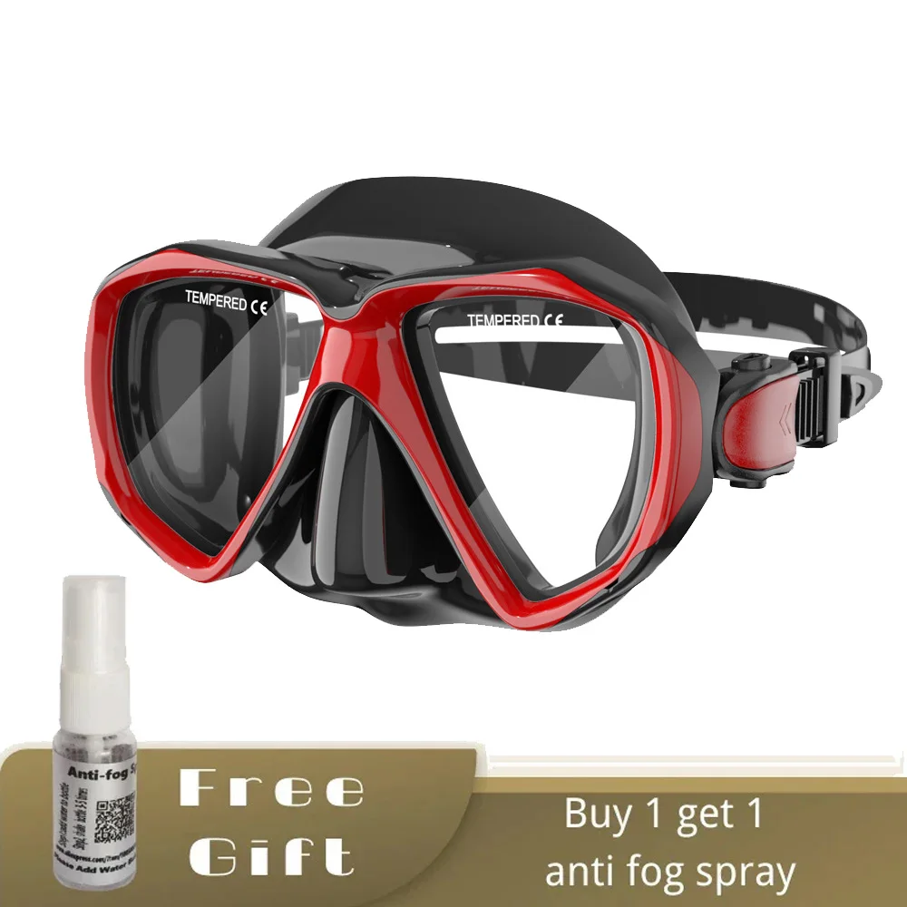 Narrow-face-Swimming-Diving-Mask-Tempered-Glass-Lens-for-Kids-Girls ...