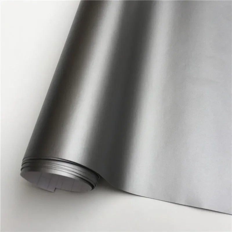 Matte-Dark-Grey-Vinyl-Film-Car-Wrapping-Film-Vehicle-Wraps-Foil-Sheet ...