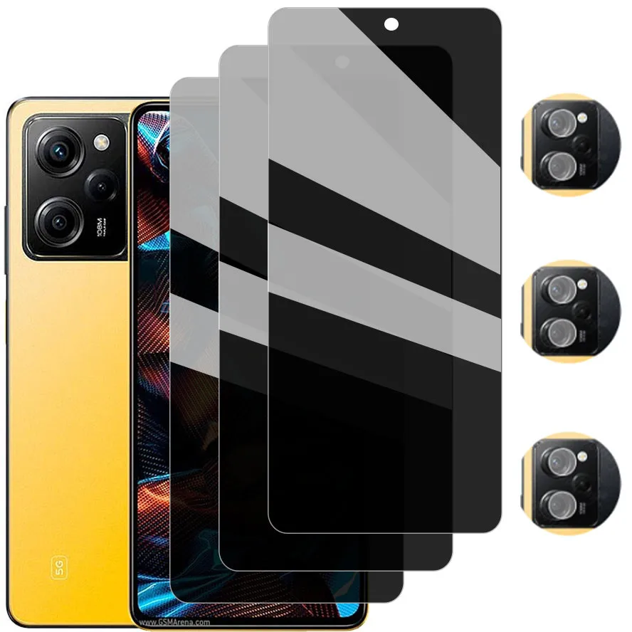 Privacy Screen Protector For poco f5 Pro Anti-spy Tempered Glass For ...