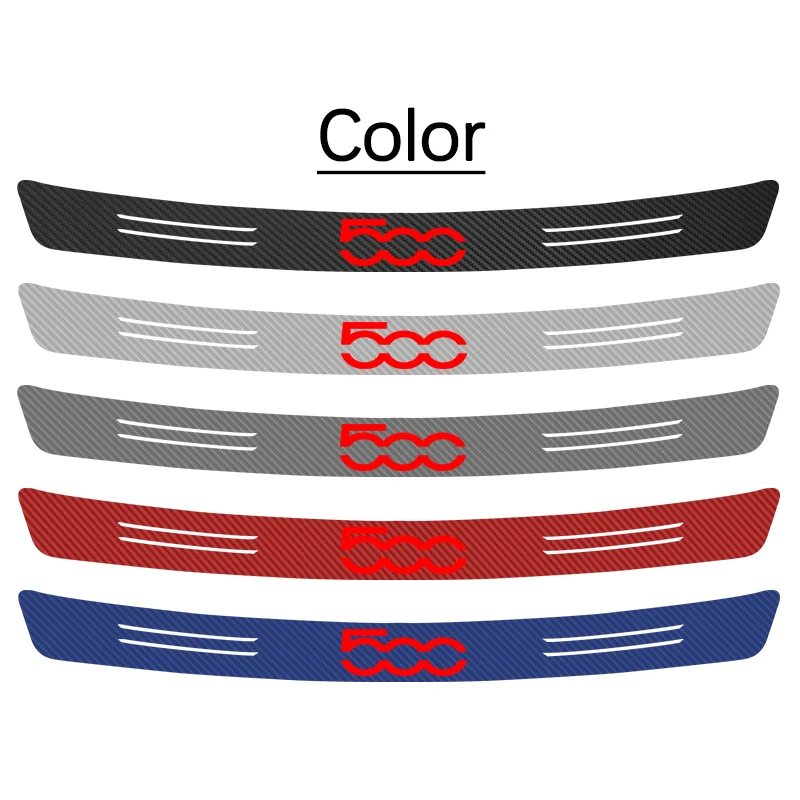 1PCS-Car-Trunk-Rear-Bumper-3D-Carbon-Fiber-Sticker-For-fiat-500-punto ...