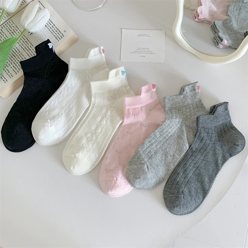Fashion-Socks-For-Women-New-Solid-Color-Japanese-Style-Simple-Sweet ...