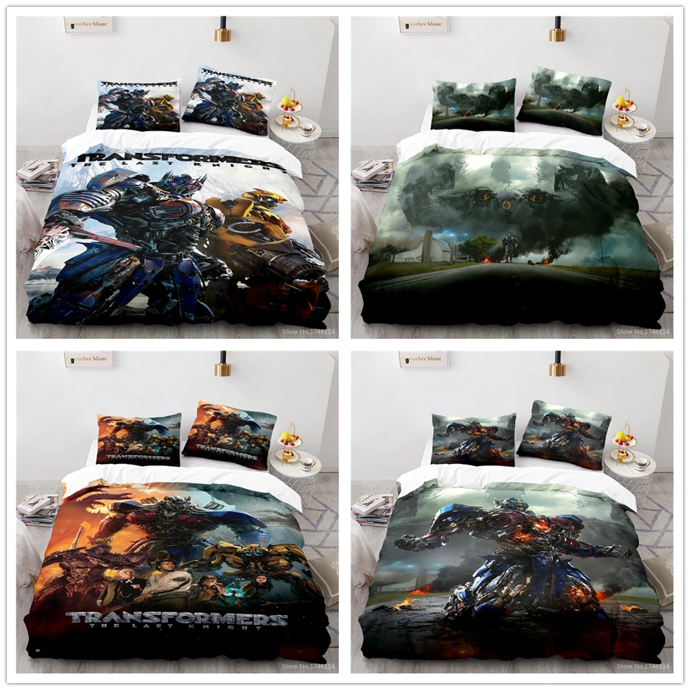 3D-Movie-Transformer-Printed-Bedding-Set-2-3pcs-Duvet-Cover-with ...