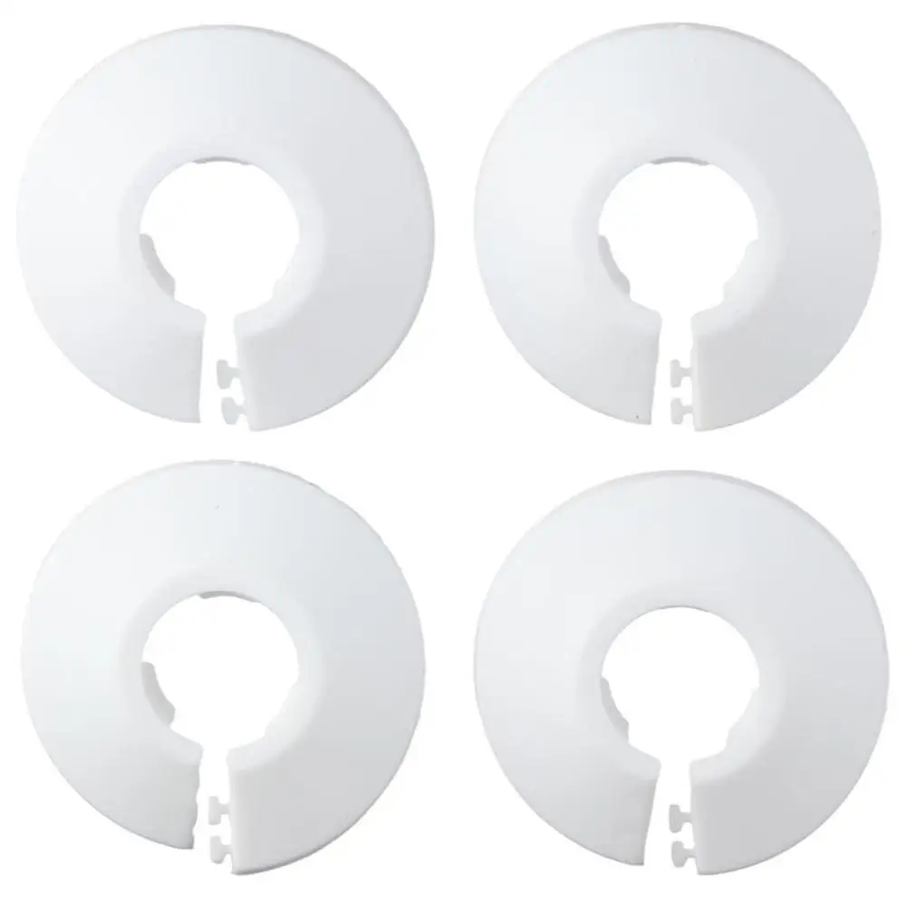 4pcs-PP-Plastic-Pipeline-Decoration-Cover-Durable-White-20mm-Drainage ...