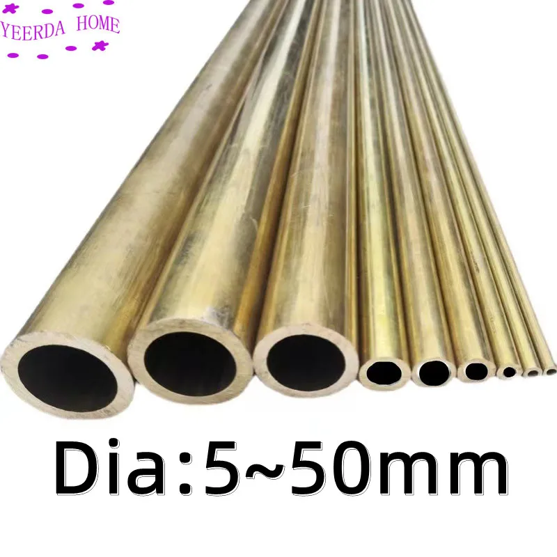 5-50mm-Dia-Brass-Tube-Thick-wall-Pipe-Model-Tubing-Big-diameter-high ...