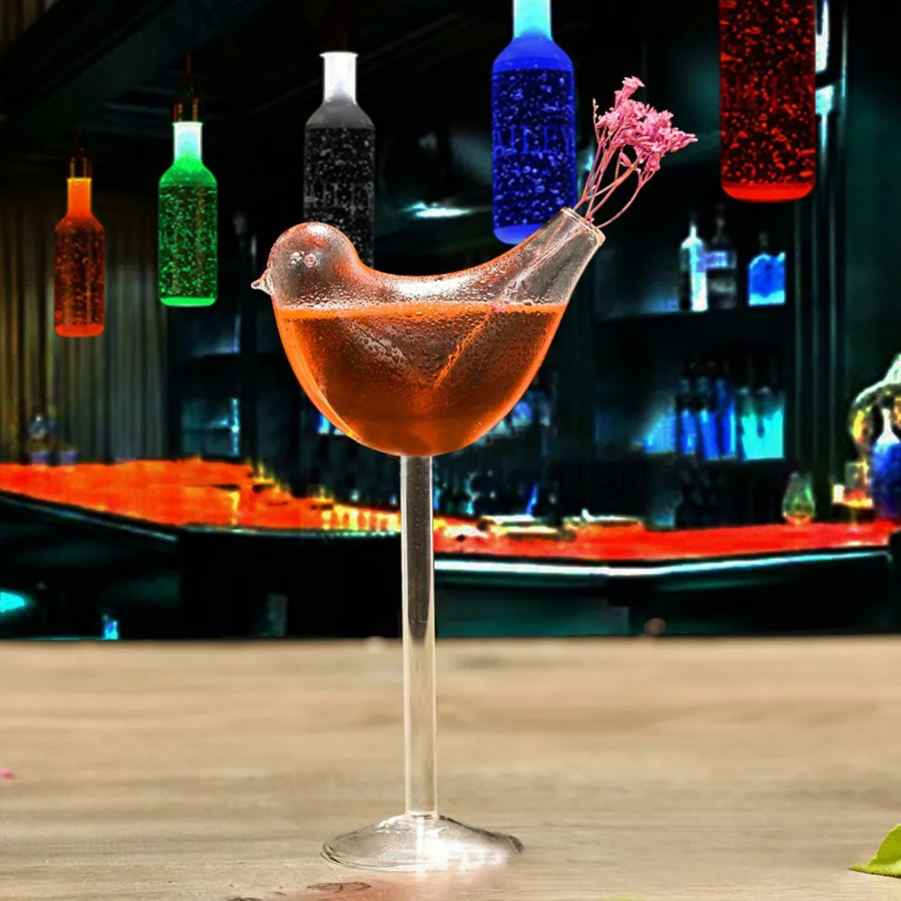 150Ml-Transparent-Bird-Shaped-Cocktail-Glasses-Lead-Free-High-Shed-Wine ...