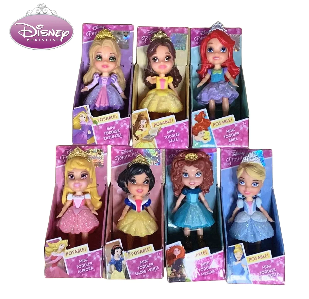 Original-Disney-Princess-Miniature-Dolls-Model-Rapunzel-Ariel-Snow ...