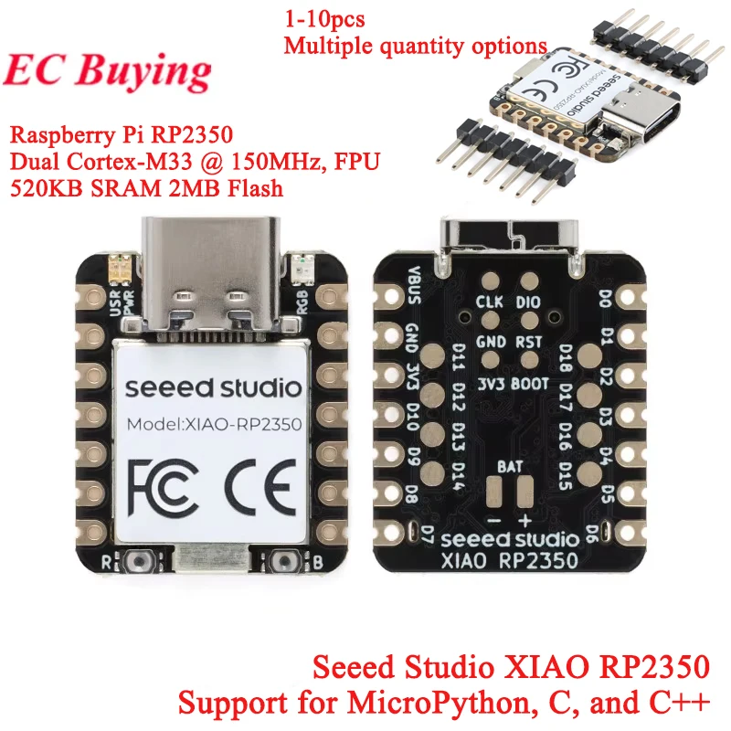 1Pc-10pcs Seeed Studio XIAO RP2350 Development Board Module Raspberry ...