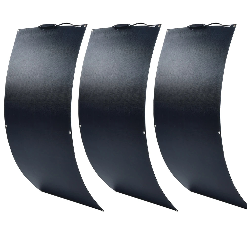 Complete Solar Panel Kit 100W 200W 300w 12V Sunpower Flexible Solar ...