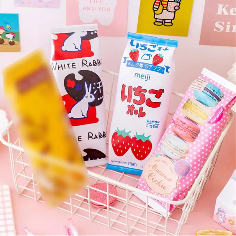 Creative Cartoon Snack Pen Bag Children Waterproof PU Pencil Case ...