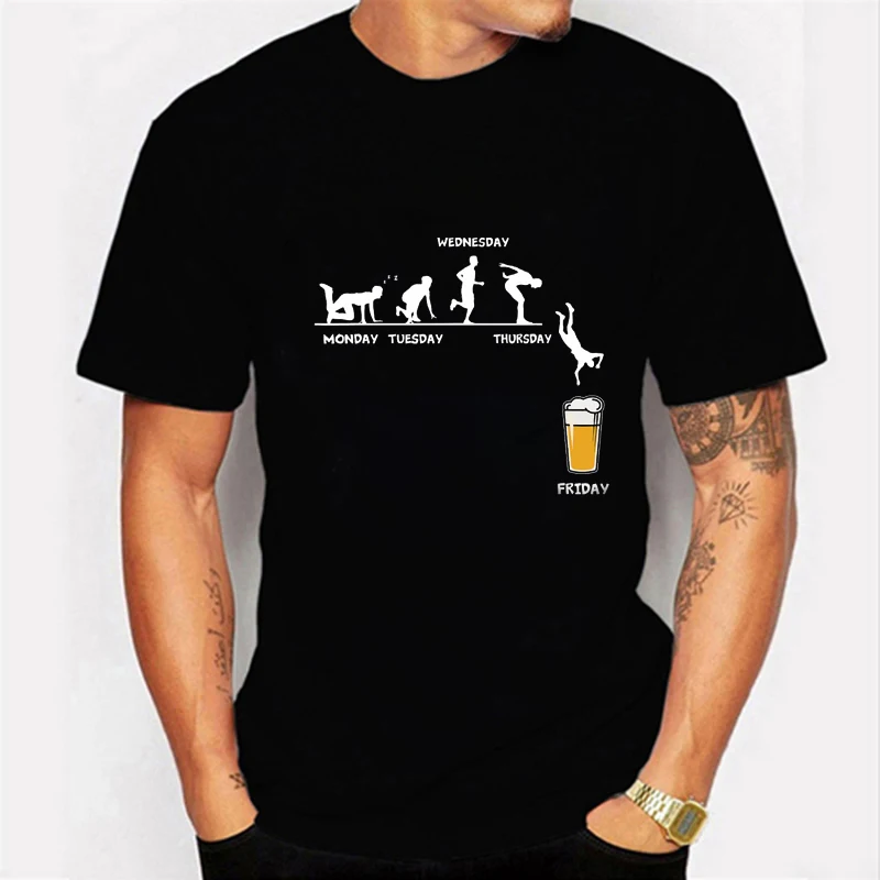 Friday-Beer-Print-Men-s-Brand-T-shirts-Funny-Graphic-Hip-Hop-Summer ...