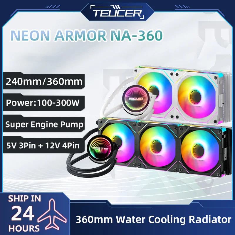TEUCER-NA360-PC-Water-Cooling-Heatsink-360mm-ARGB-CPU-Cooler-Fan-Liquid ...