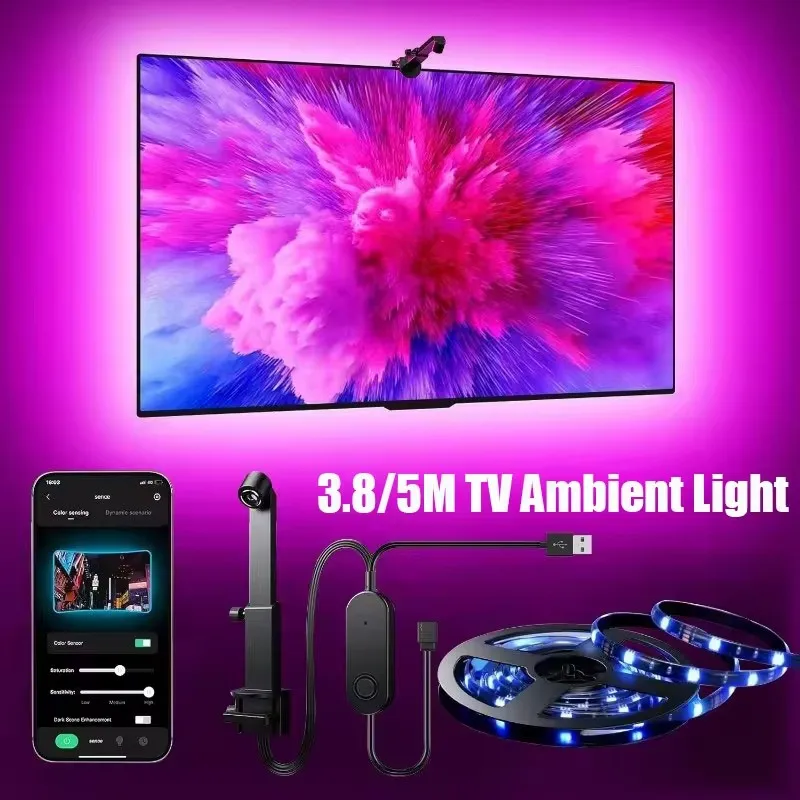 Ambilight-Tv-Led-Sync-Lights-3-8M-5M-Tv-Led-Backlight-With-Sensor ...