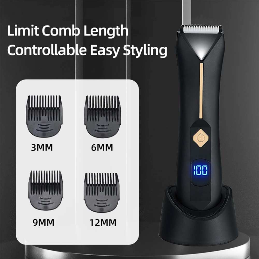 Intimate-Pubic-Hair-Removal-for-Men-Electric-Groin-Trimmer-Male-Shaver ...