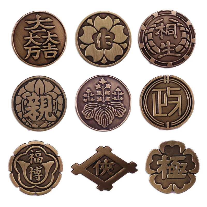 Japanese Gangster Brooch Vintage Metal Badge Men's Backpack Pins Jacket ...