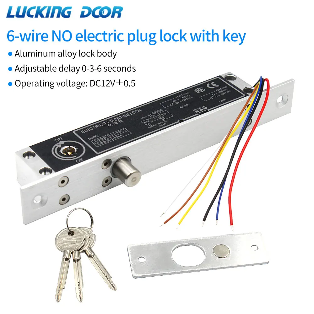 12V Fail Secure Electric Drop Bolt Lock for Electronic Door Access ...