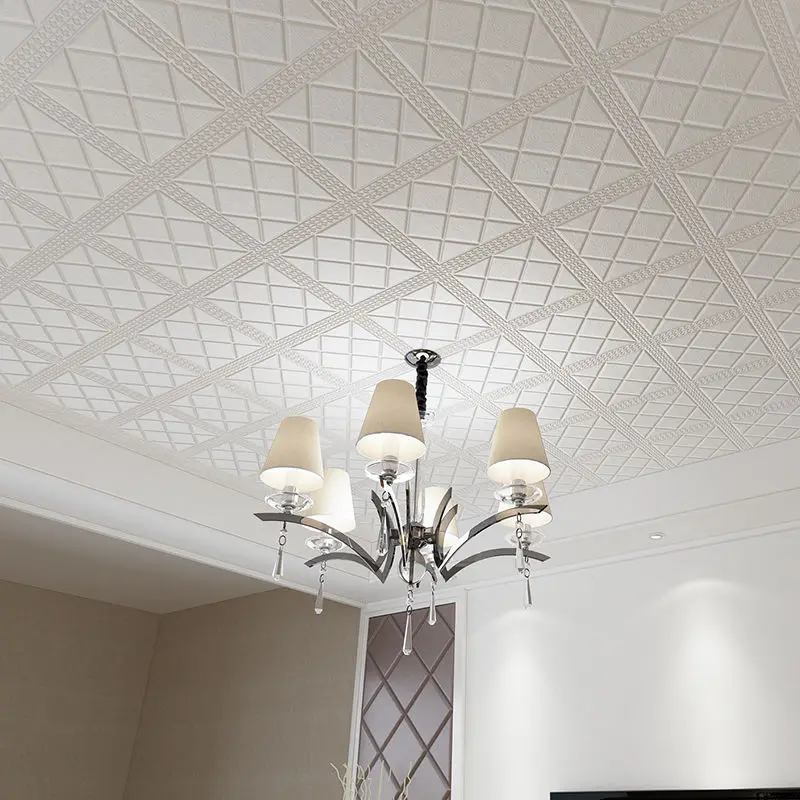 10pcs-set-Ceiling-stickers-roof-self-adhesive-wallpaper-3d-wall ...