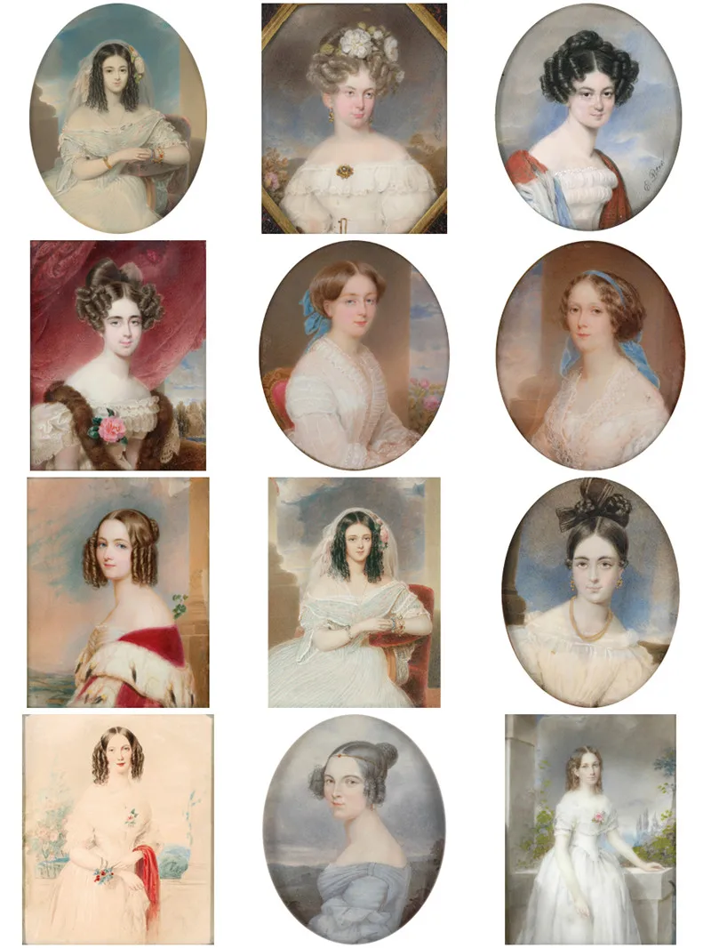 12PCS-Western-classical-beauty-Stickers-Crafts-And-Scrapbooking ...