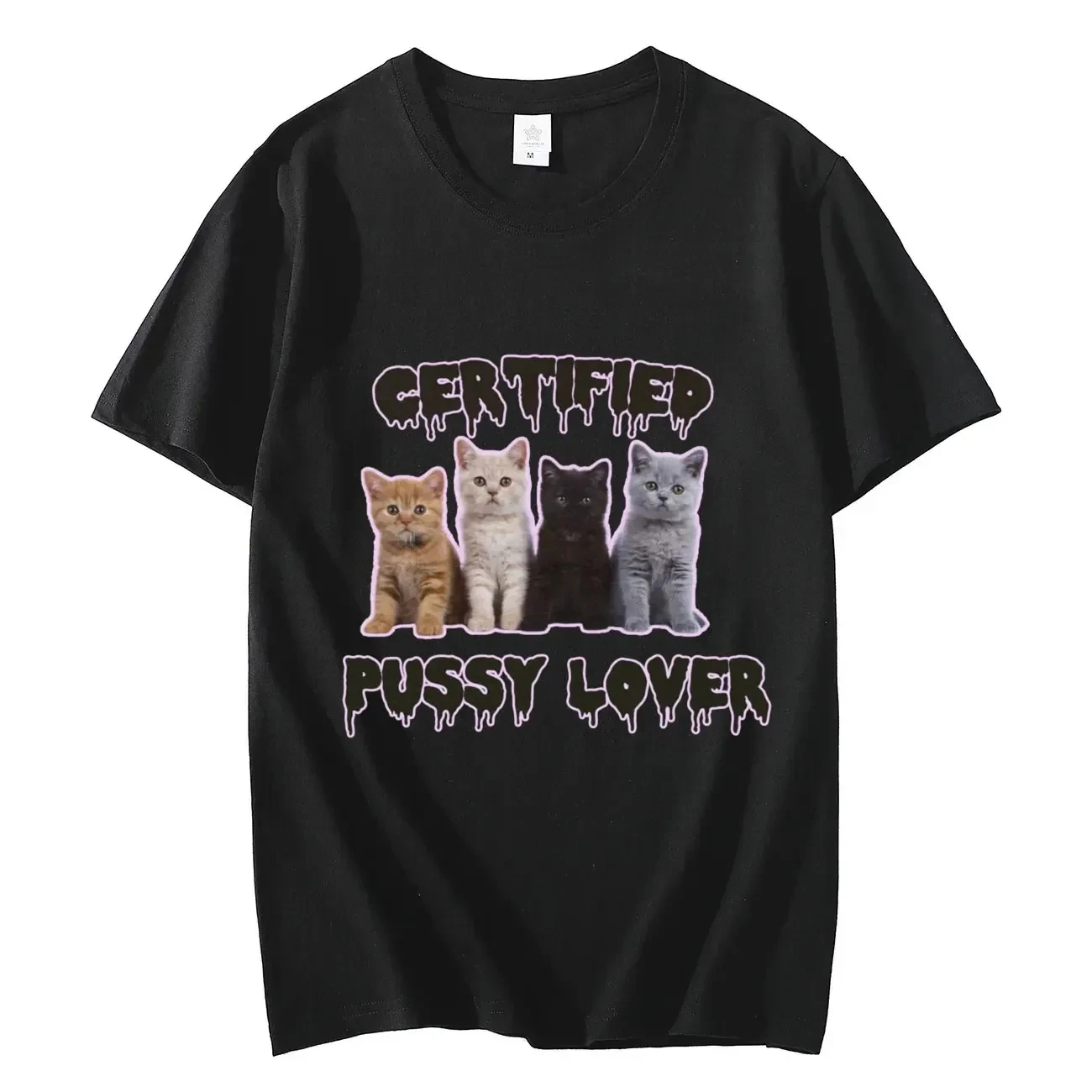 Camisetas-estampadas-con-Gato-Meme-Para-hombre-y-mujer-ropa-informal-de ...