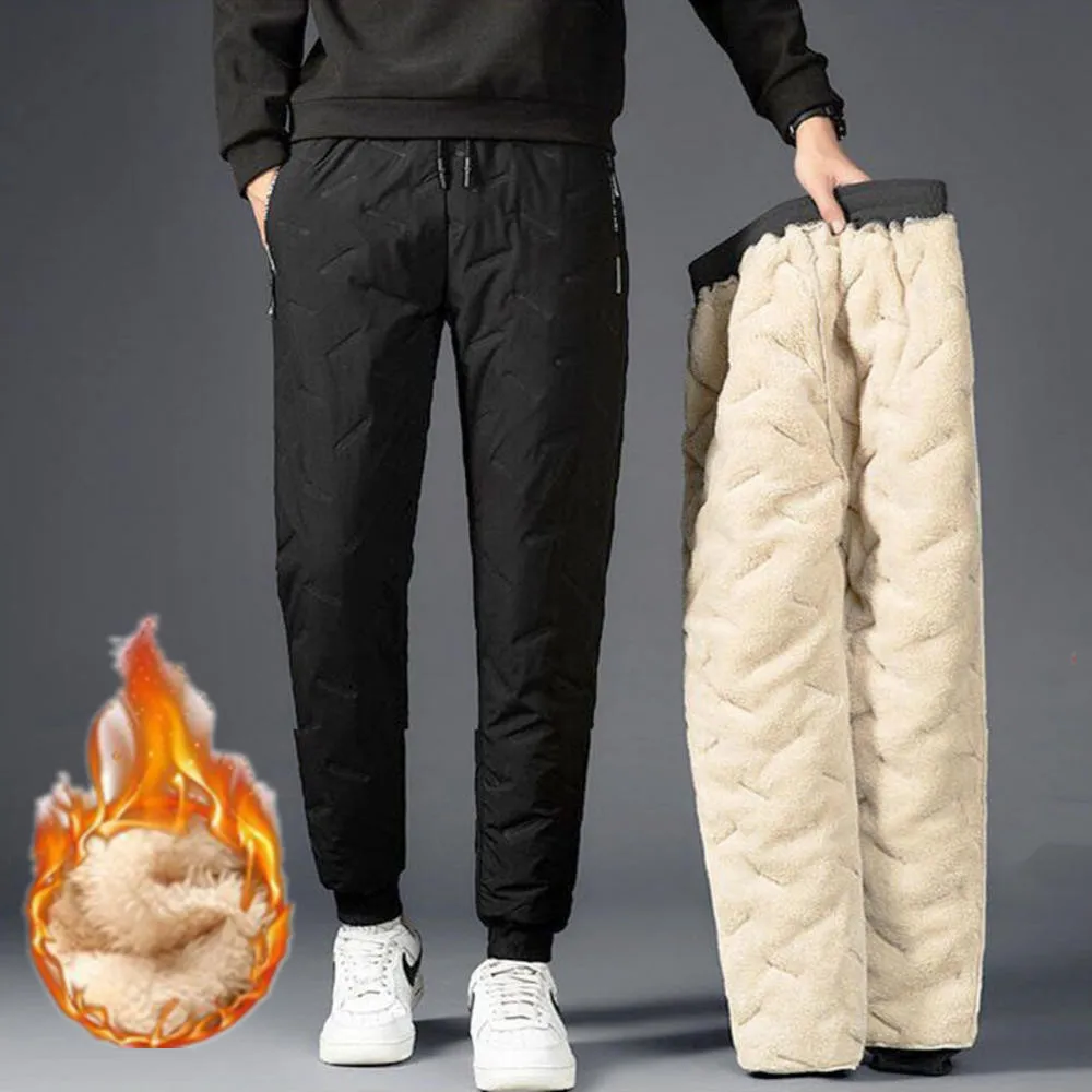 Winter-Sweatwear-Men-Plush-Thick-Fleece-Sweatpant-Thermal-Trousers ...