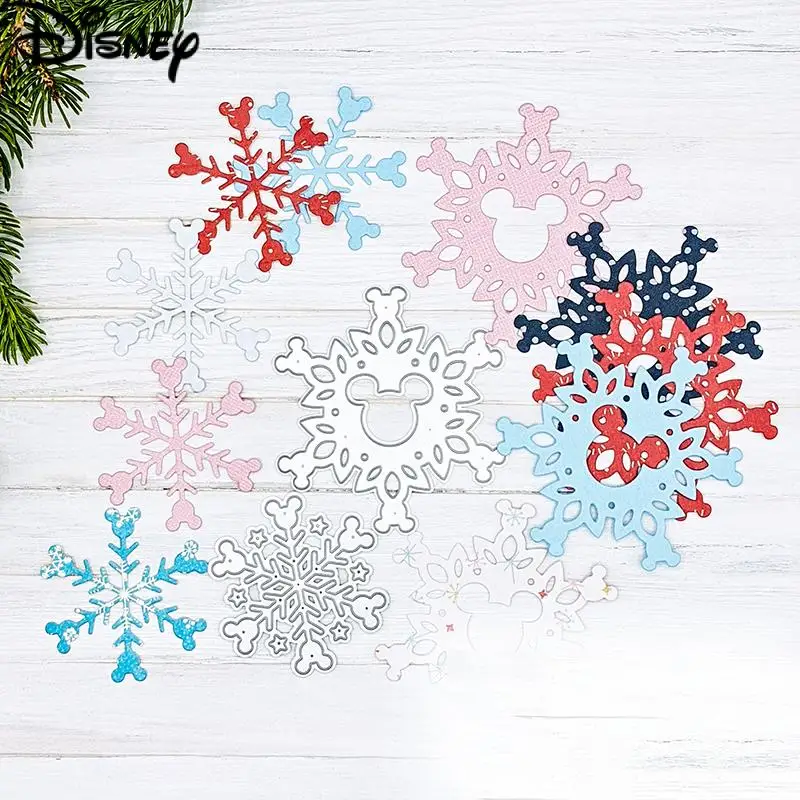 Disney Snowflake Metal Cutting Dies Mickey Snowflakes Die Cuts For Diy ...