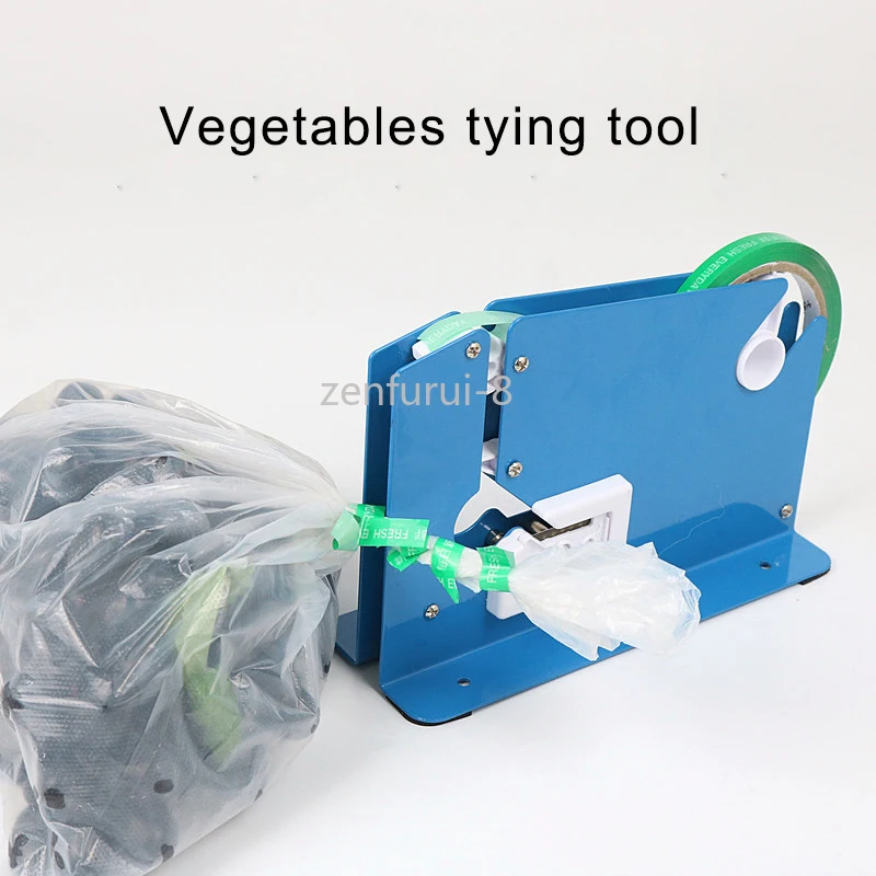 Supermarket sealing machine plastic bag tape bundle up tying tool bulk ...