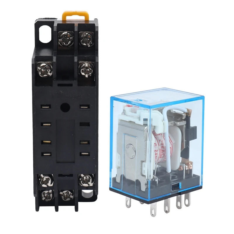 220/240v Ac Coil Dpdt Power Relay My2nj 8 Pin W Socket Base - Relays - AliExpress